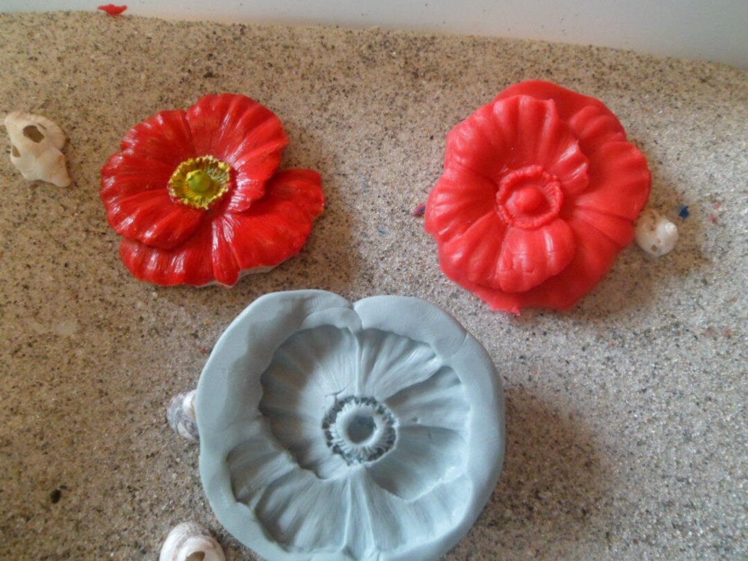 Poppy Silicone Mold for Fimo Wepam - Etsy