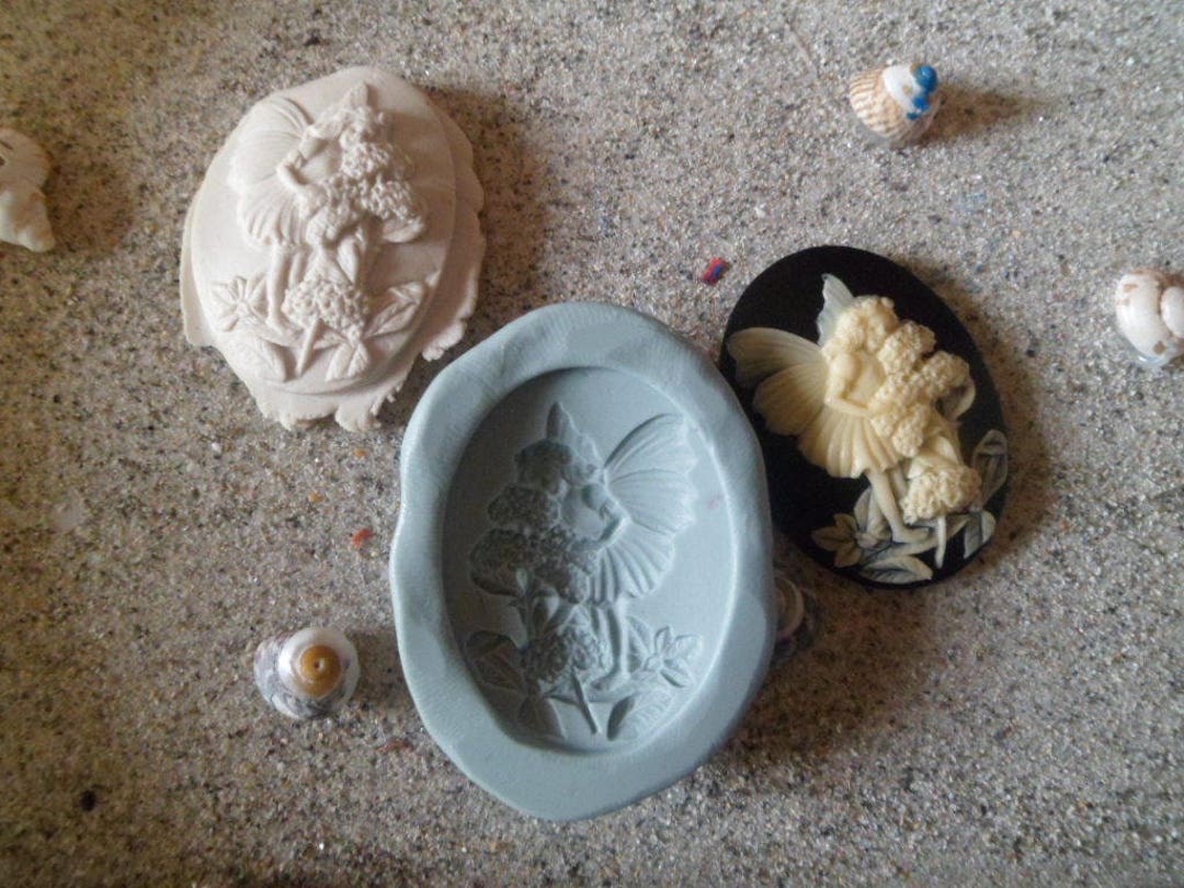 Silicone Mold Cameo Elf Butterfly on Flowers for Fimo Wepam;;clay - Etsy