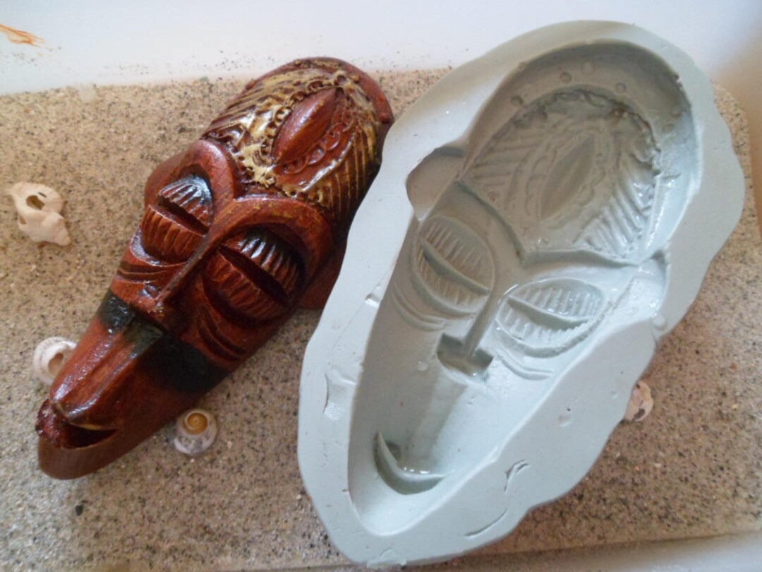 Silicone Mold African Mask Reproduction Old Mask Gm for Fimo Wepam ...