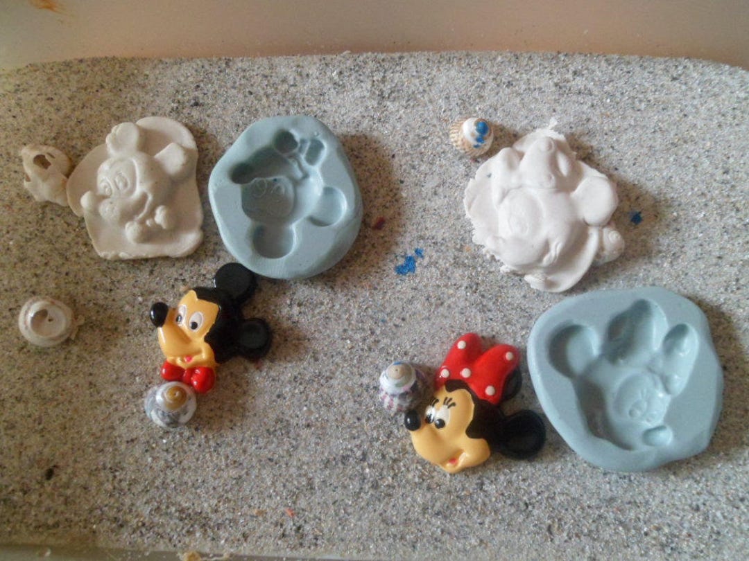 Minnie and Mickey Silicone Molds for Fimo Wepam - Etsy