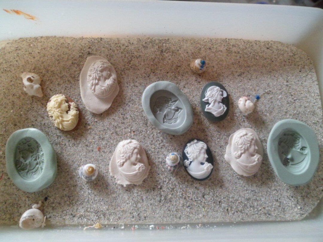 Silicone Molds Cameos Miniature Women for Fimo Wepam; Clay - Etsy