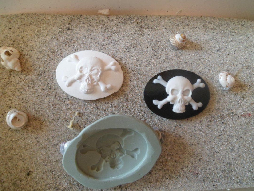 Silicone Mold Cameo Gothic Skull for Fimo Wepam - Etsy