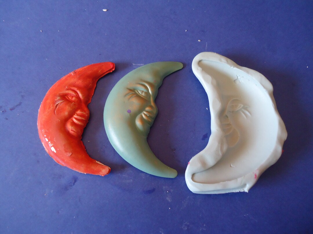 Large Moon Silicone Mold for Fimo Clay Wepam;;clay - Etsy
