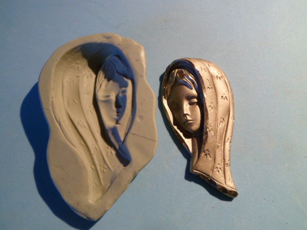 Silicone Mold Woman's Face With Scarf for Fimo Wepam; Clay - Etsy
