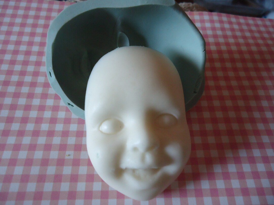 Silicone Mold Smiling Child's Face for Fimo Clay Wepam Clay;;clay - Etsy