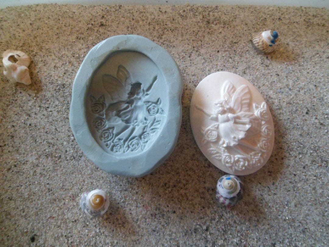 Silicone Mold Cameo Child Elf on Roses for Fimo Wepam;;;;clay - Etsy