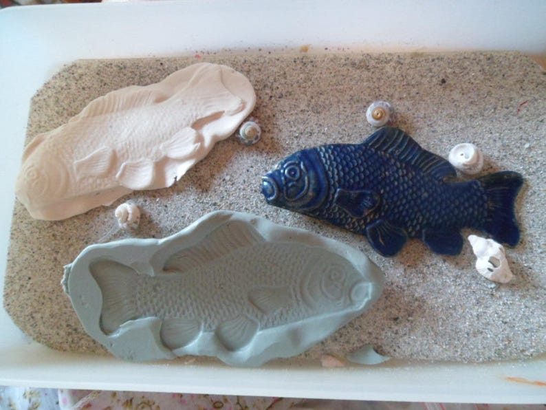 Moule silicone poisson gm pour fimo wepam argile;;argile - Etsy France