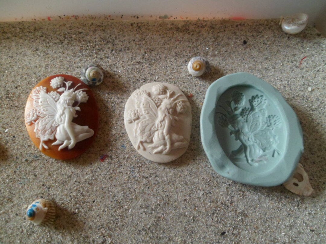 Silicone Mold Cameo Elf on Flower for Fimo Wepam Clay;;clay - Etsy