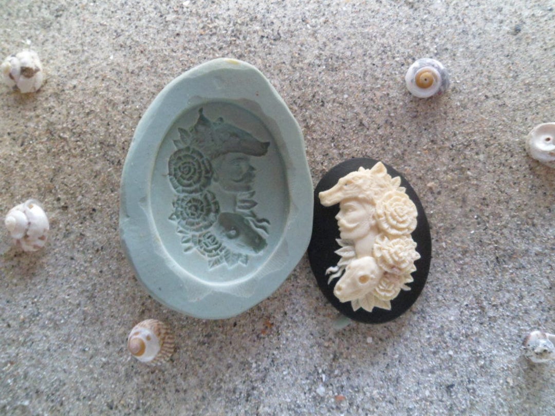 Silicone Mold Cameo Gothic Man Shaman With Wolf for Fimo Wepam - Etsy