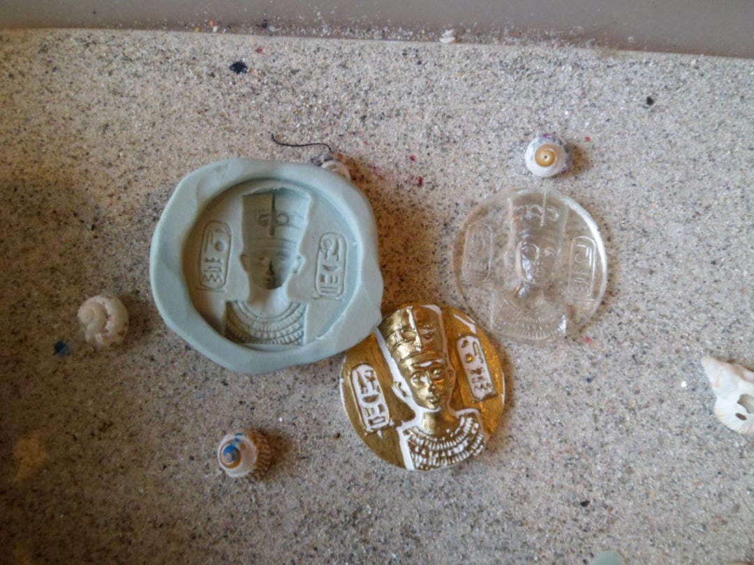 Silicone Mold Egyptian Pharaoh Medallion for Fimo Wepam; Clay - Etsy