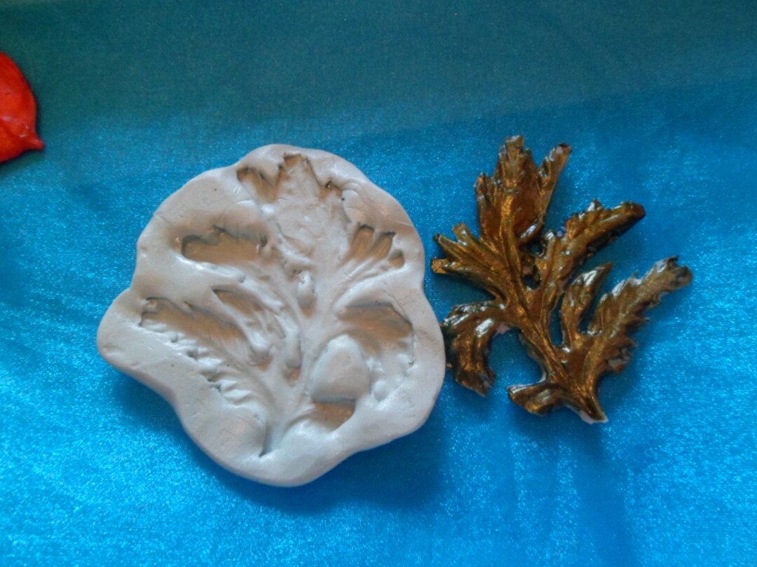 Poppy Leaf Silicone Mold for Fimo Wepam Clay - Etsy