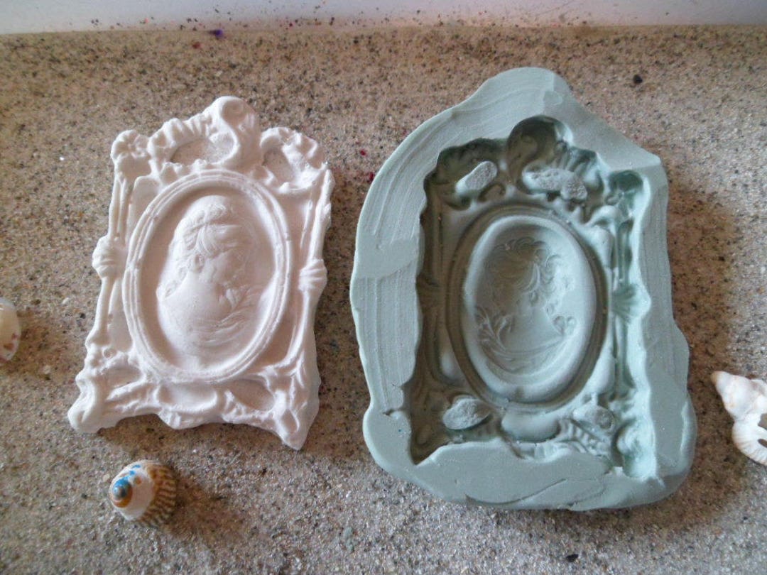 Silicone Mold Cameo Woman on Old Style Frame for Fimo Wepam;;;;clay - Etsy