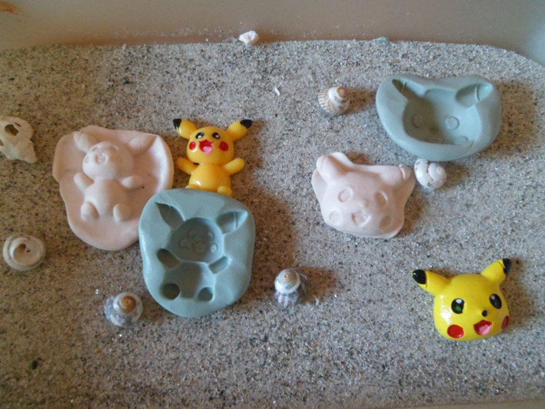 Moules silicone pokemoms pikachu pour fimo wepam;;argile - Etsy France