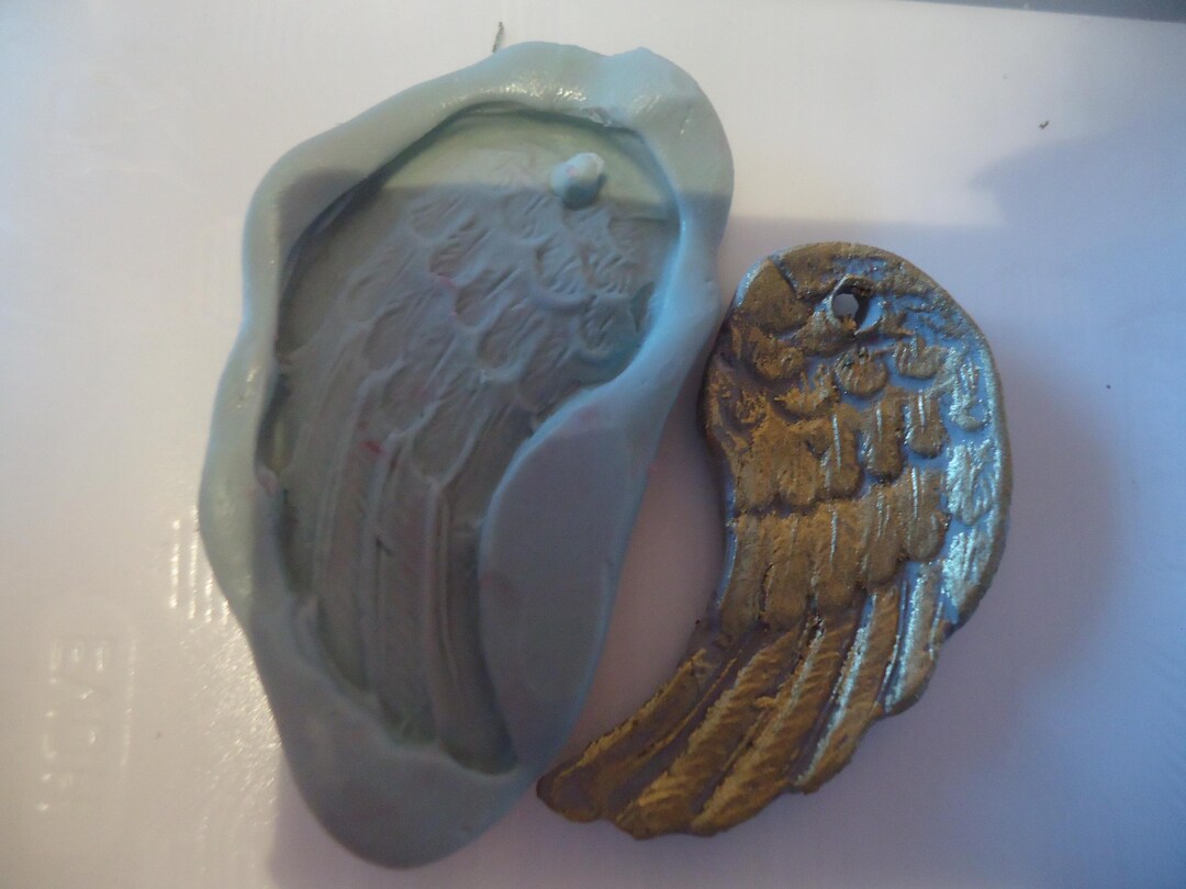 Silicone Mold Bird or Angel Wing for Fimo Clay Wepam Cold Porcelain - Etsy