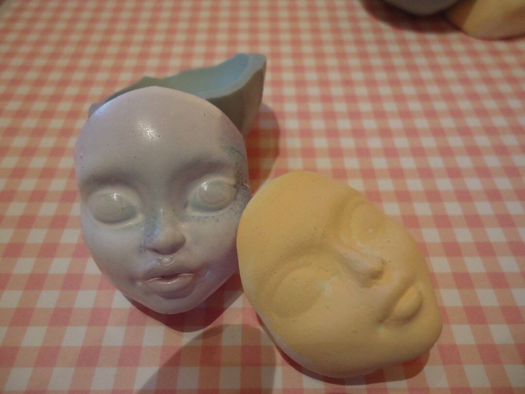Silicone Mold Woman Face for Fimo Clay Wepam - Etsy