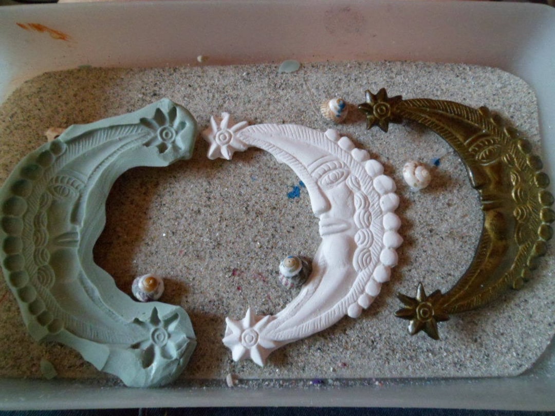 Inca/mayan/aztec Moon Silicone Mold Gm for Fimo Wepam Clay - Etsy