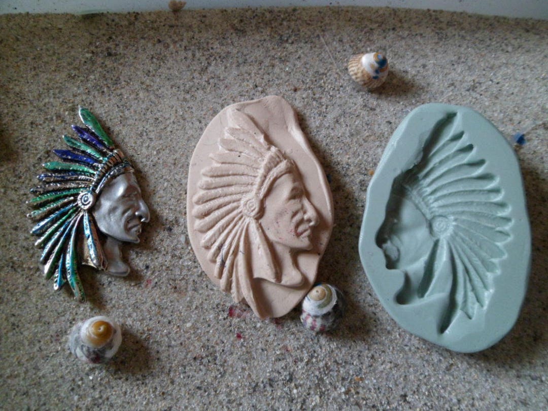 Indian Head Silicone Mold for Fimo Wepam - Etsy
