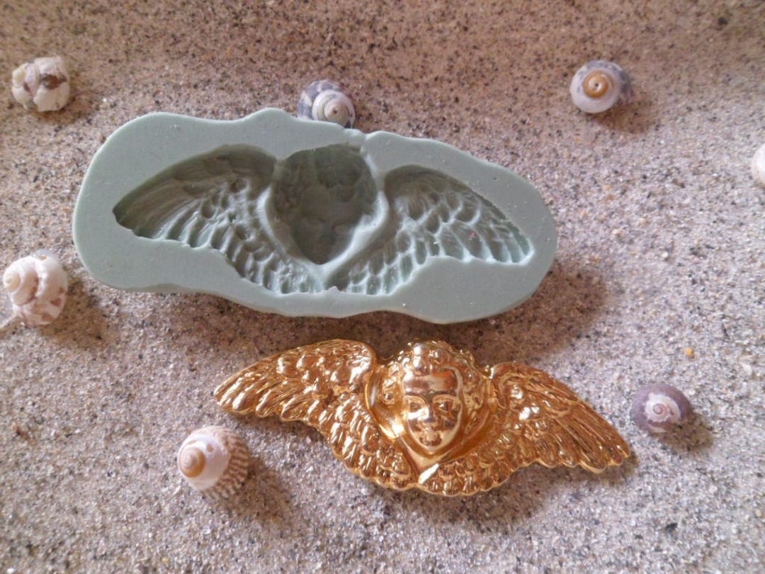 Angel Silicone Mold With Outstretched Wings for Fimo Wepam - Etsy