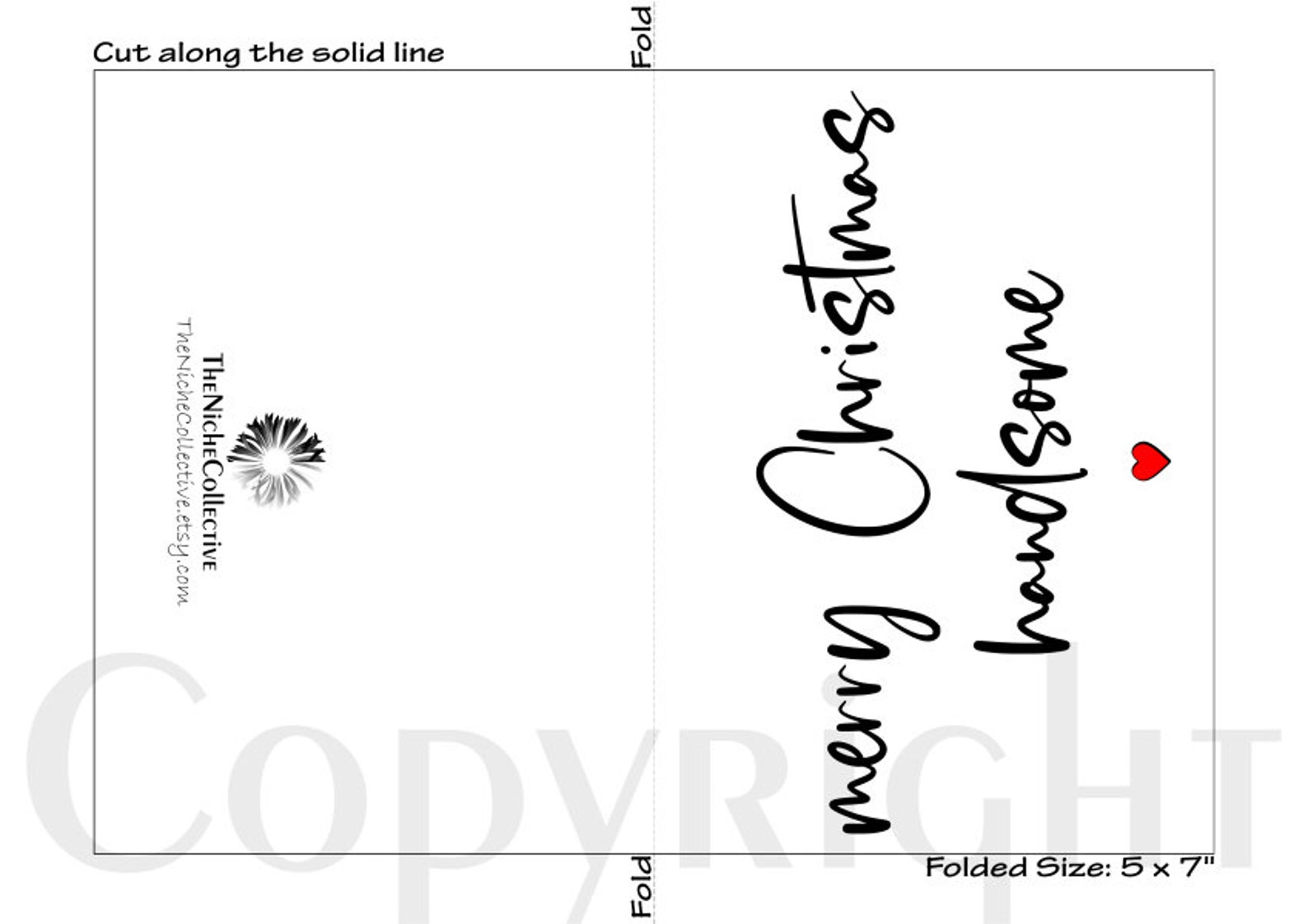 Christmas Card for Boyfriend, Printable, Christmas Card for Husband ...