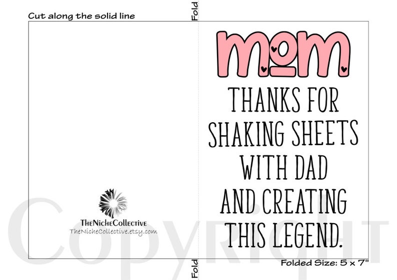 Funny Mother's Day Card Printable Card for Mom Happy - Etsy