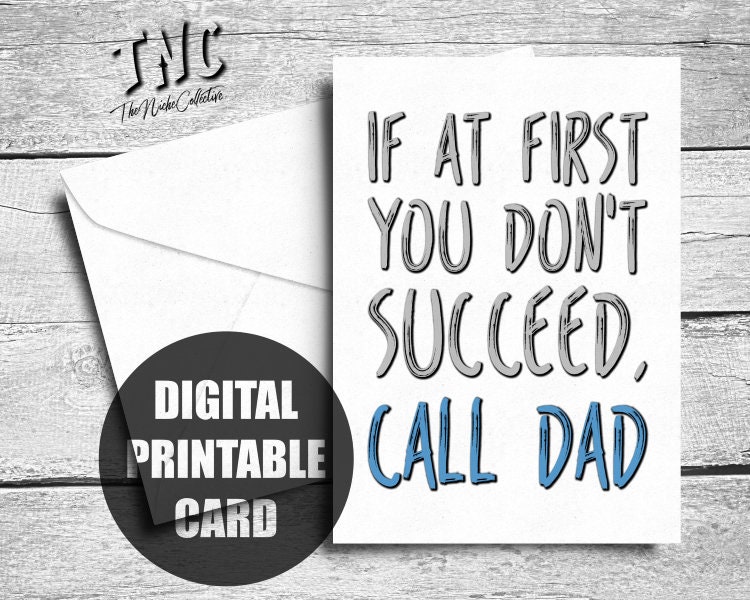 Father's Day Card, Printable, Funny Dad Birthday Card, From Daughter ...
