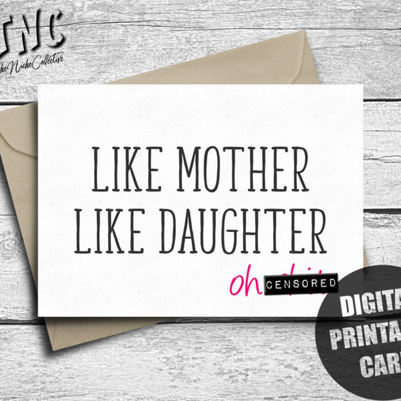 Like a Daughter Card - Etsy
