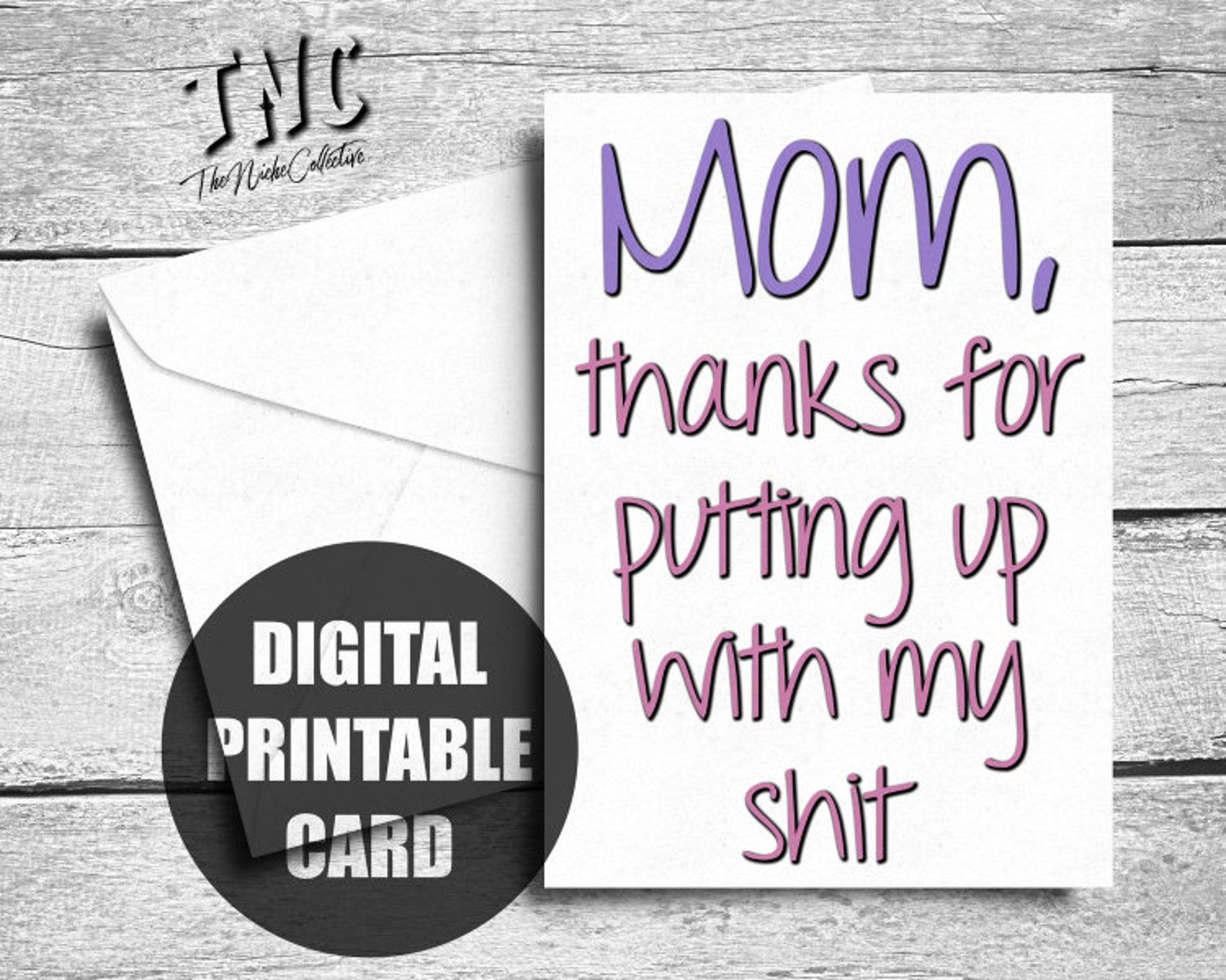 Funny Mother's Day Card Printable Birthday Card for Mom - Etsy