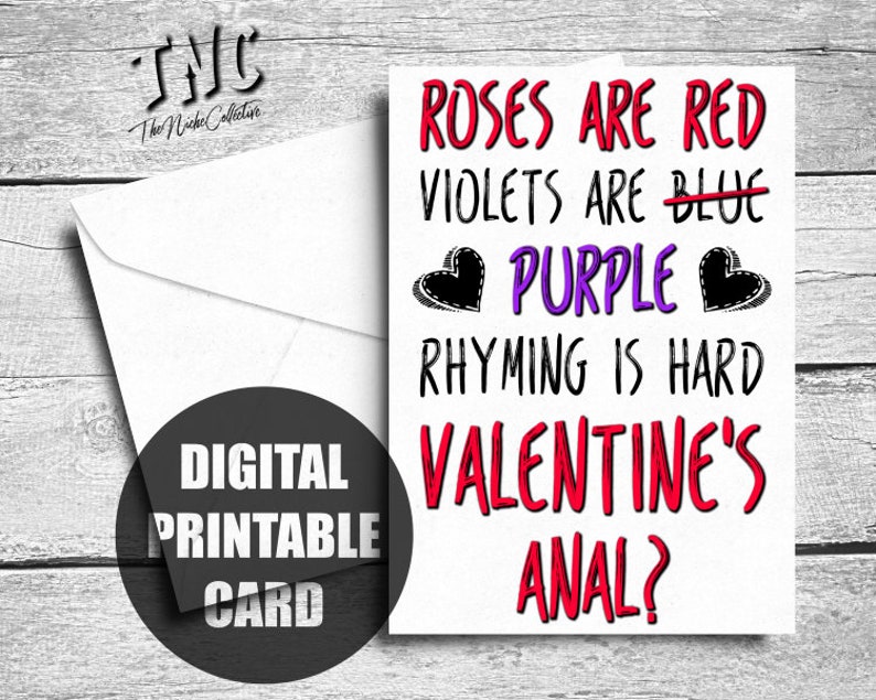 Sexual Valentine's Day Card for Him, Printable, Dirty Valentines Card ...