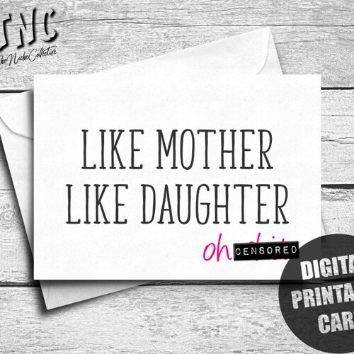 Printable Mother's Day Card digital Download Momosa - Etsy