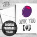 Father's Day Card, Printable, Olive You Dad Card, Pun, Funny Dad ...
