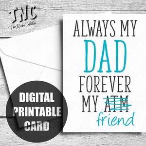 Funny Father's Day Card Printable Father's Day Gift | Etsy