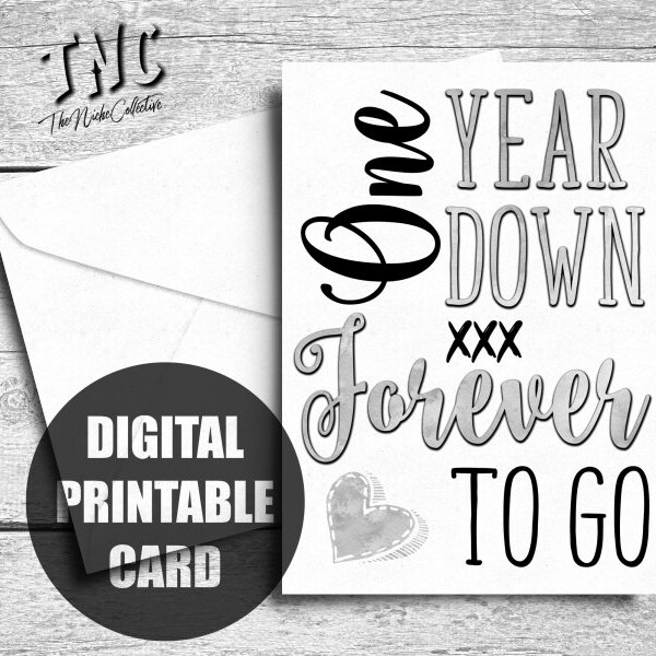 One Year Down - Etsy