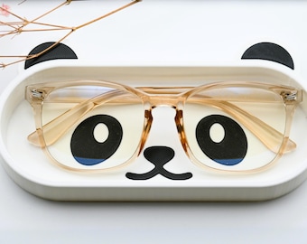 Cute Panda Glasses Tray - Etsy
