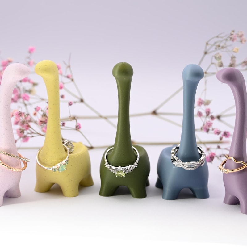 Purple Dinosaur Rings - Etsy