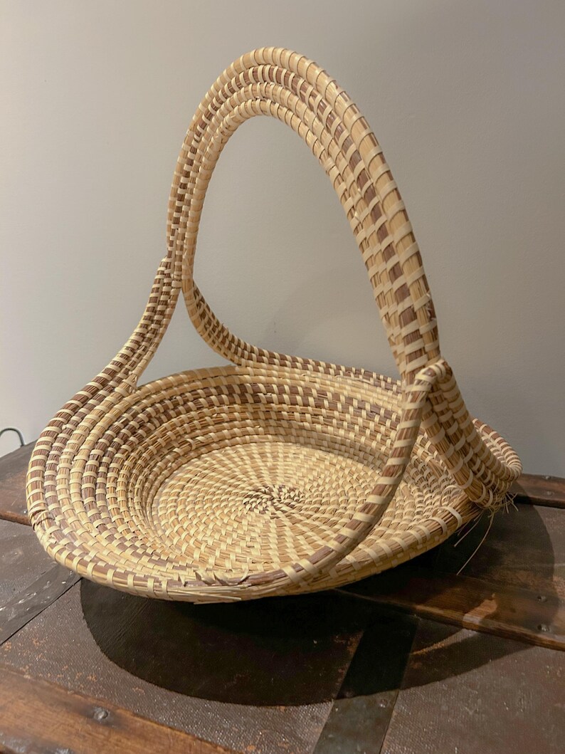 Extra Large Gullah Charleston Sweet Grass Basket - Etsy