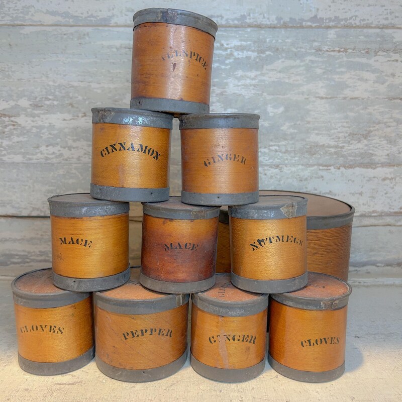 Antique Spice Box - Etsy