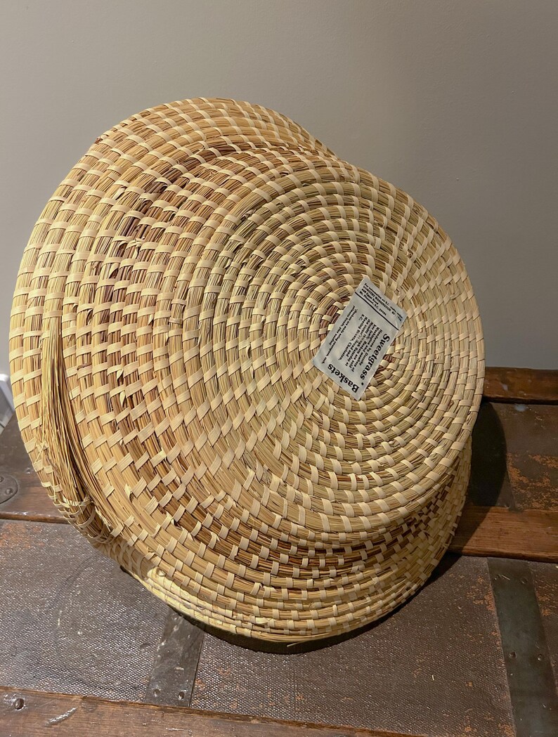 Extra Large Gullah Charleston Sweet Grass Basket - Etsy