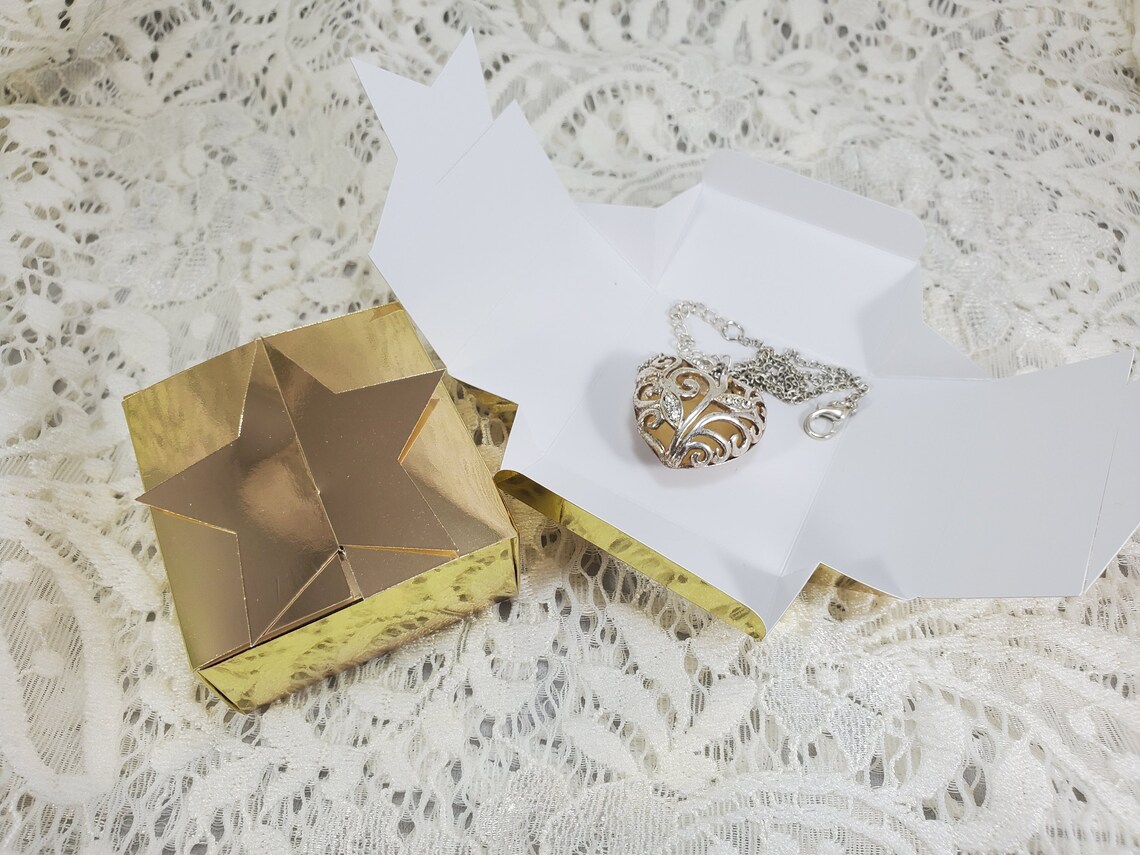 Star Mini Gift Box: Gold Foil Cardstock New Years Favors - Etsy