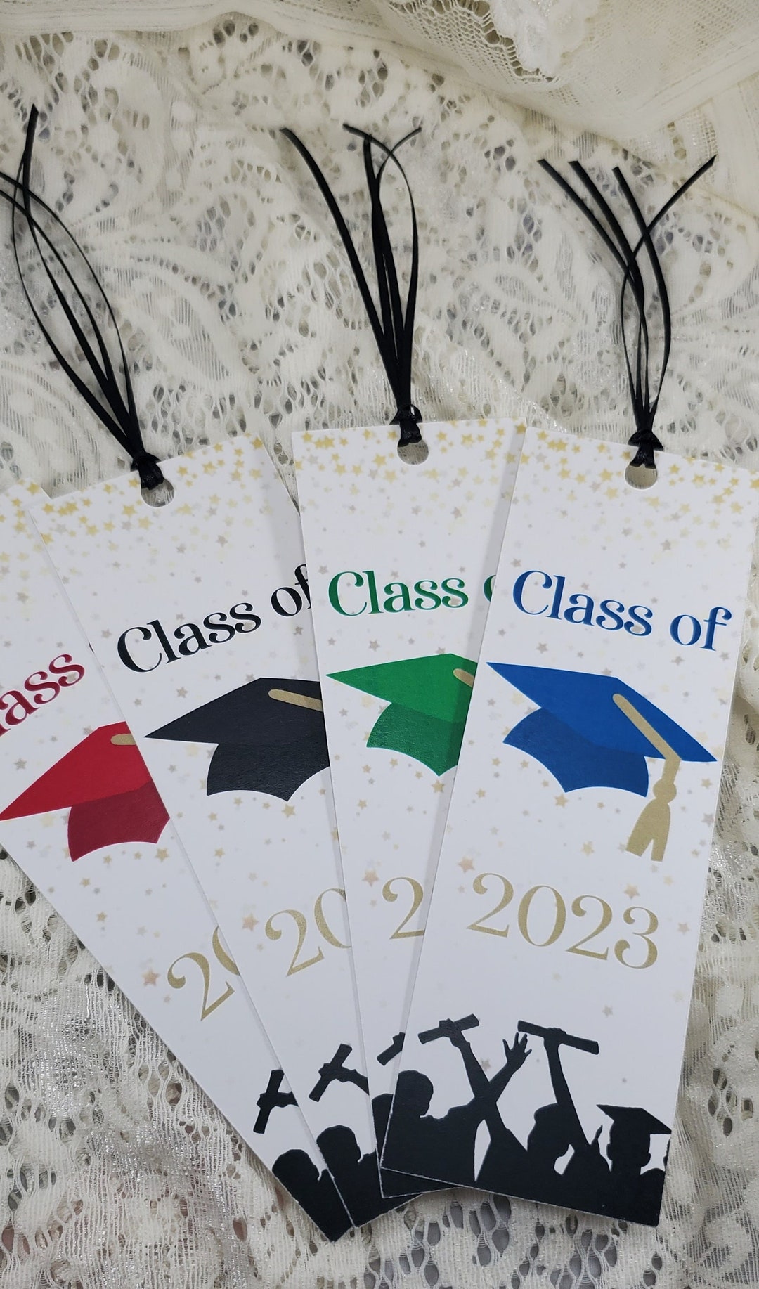 Graduation Cap and Diploma Bookmarks for Friends, Family, Kids, Teacher ...