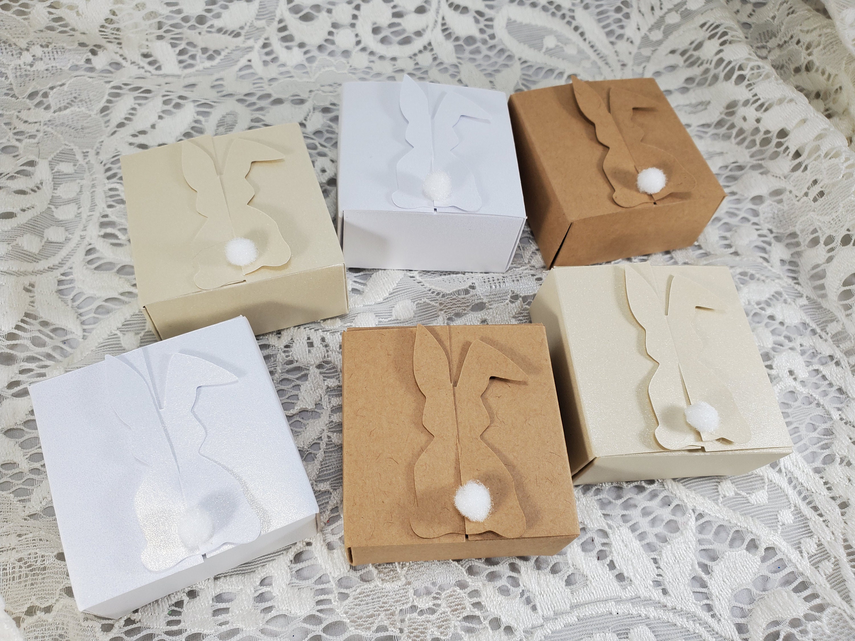 2X2X1 Easter Bunny Gift Boxes Sets of 12 Easter Favor Box | Etsy