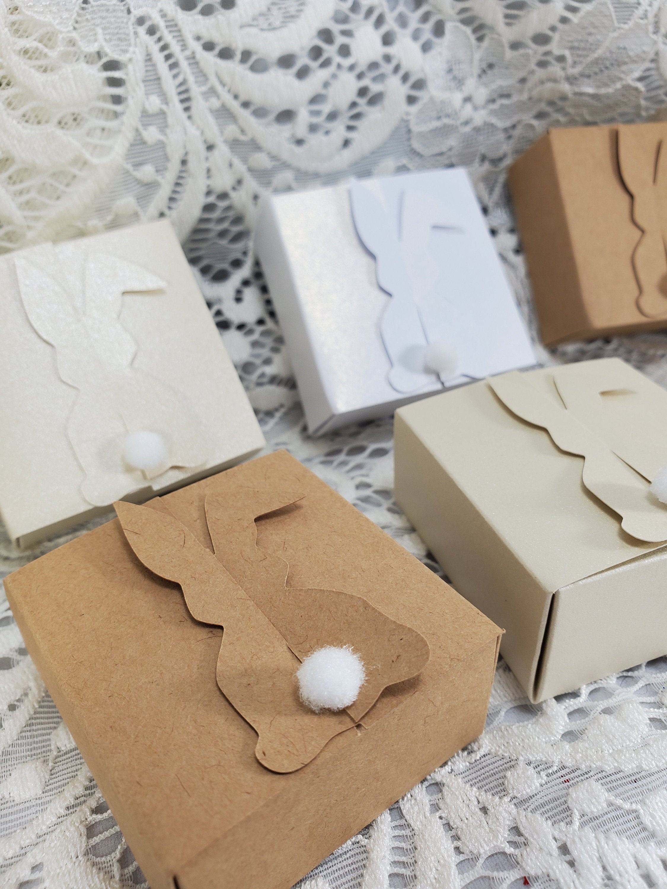 2X2X1 Easter Bunny Gift Boxes Sets of 12 Easter Favor Box | Etsy