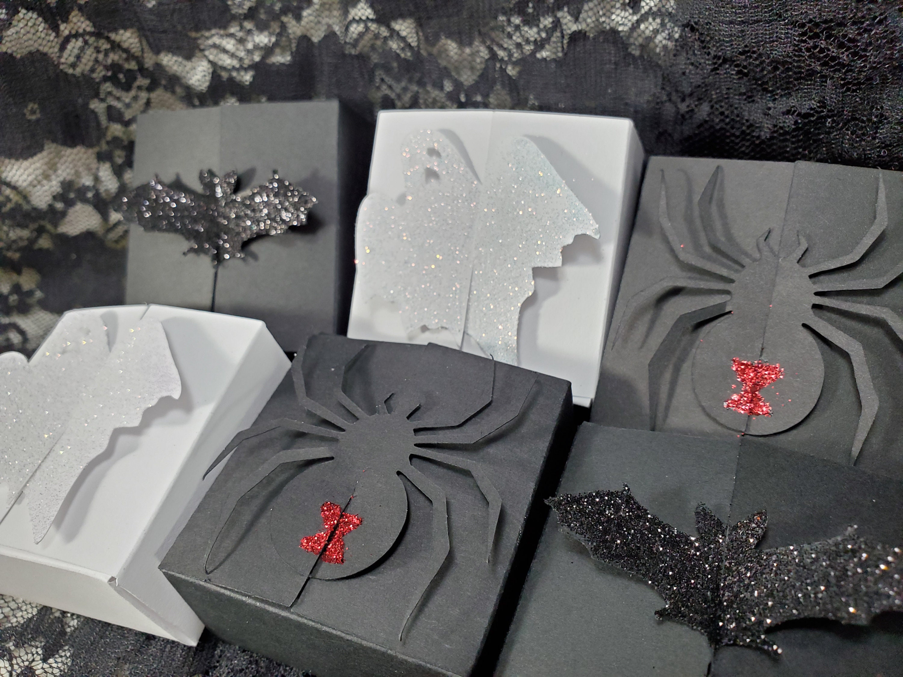 2X2X1 Halloween Gift Boxes Sets of 12 Spooky Favor Box Fun | Etsy