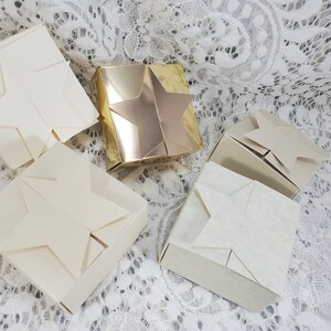 Star Mini Gift Box: Gold Foil Cardstock New Years Favors - Etsy