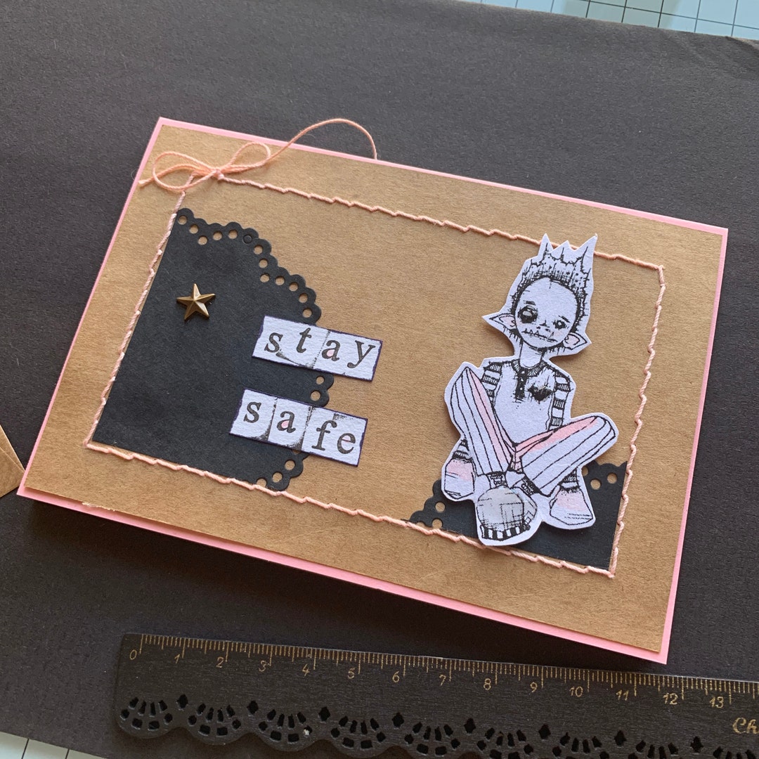 Stampotic stay Safe boy Card - Etsy UK