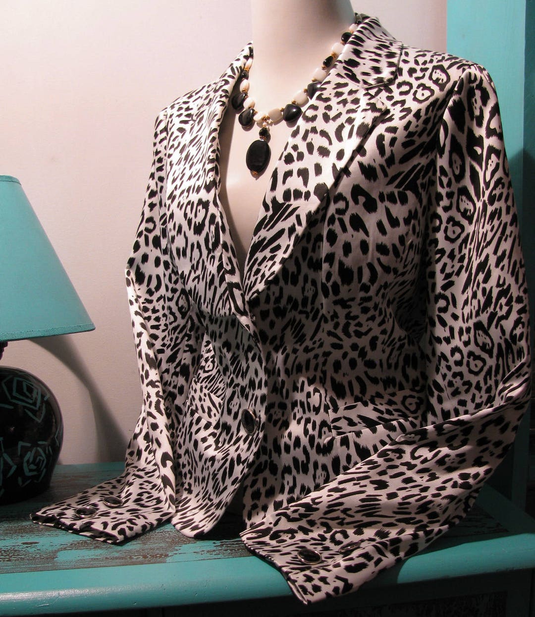 Blazer Animal Print / Elegant Vintage Blazer/ Trending Animal Print ...