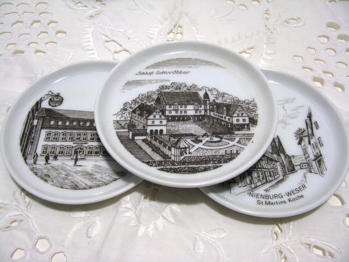 Vintage Furstenberg Mini German Plates/german Souvenir Plates - Etsy