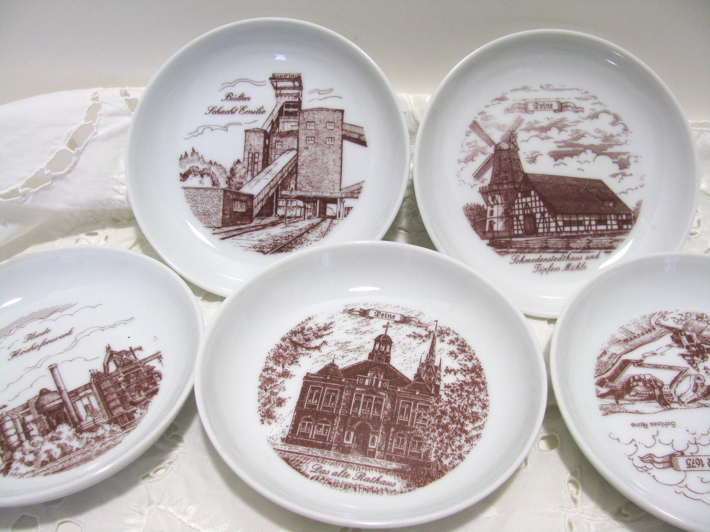 Vintage Furstenberg Mini German Plates/german Souvenir Plates Set of 5 ...