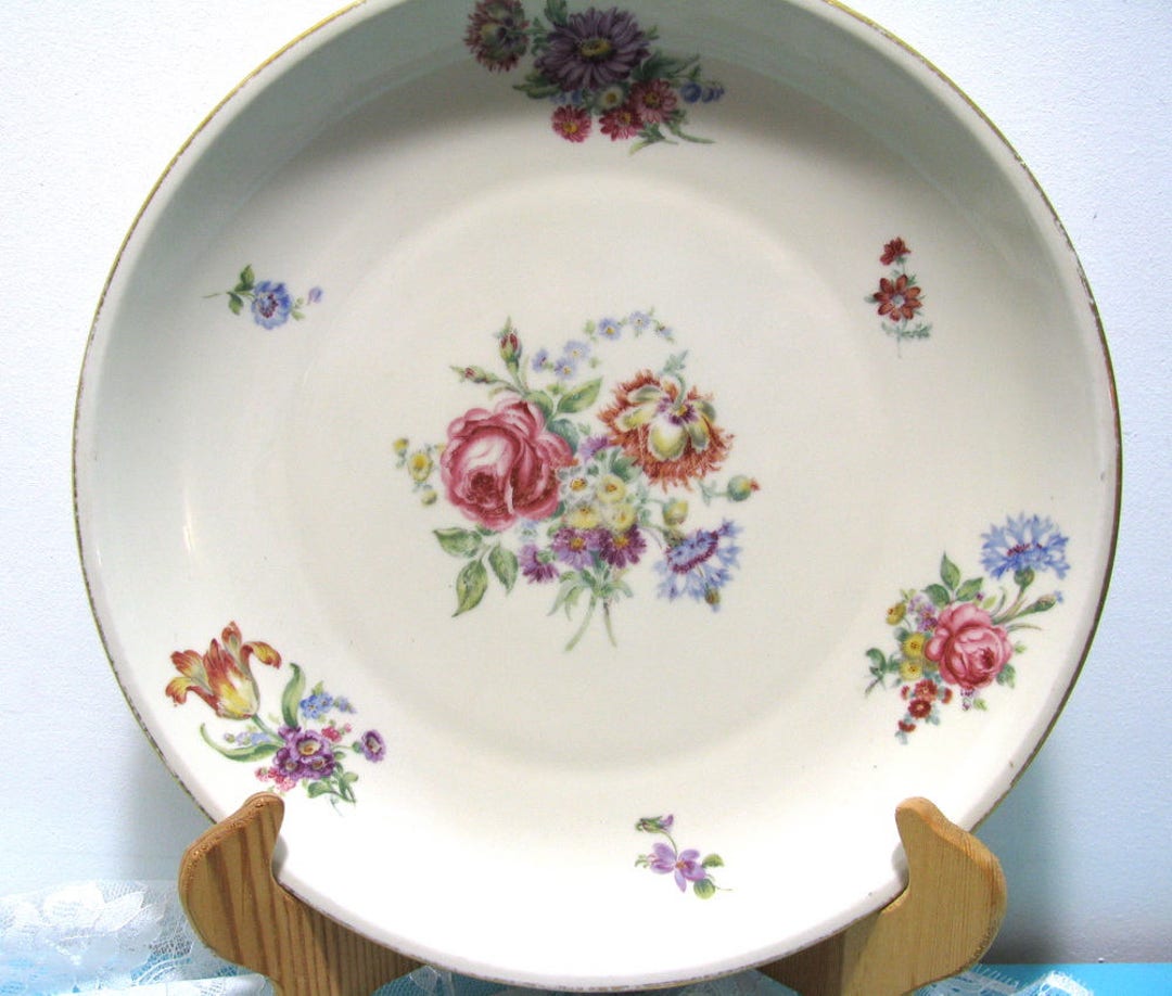 Vintage German Furstenberg Porcelain Plate/ Furstenberg Porcelain ...