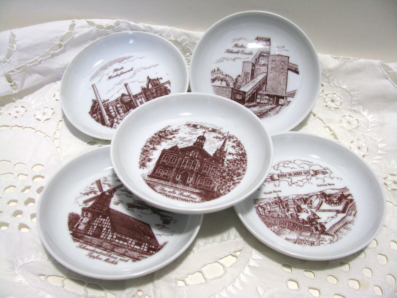 Vintage Furstenberg Mini German Plates/german Souvenir Plates Set of 5 ...
