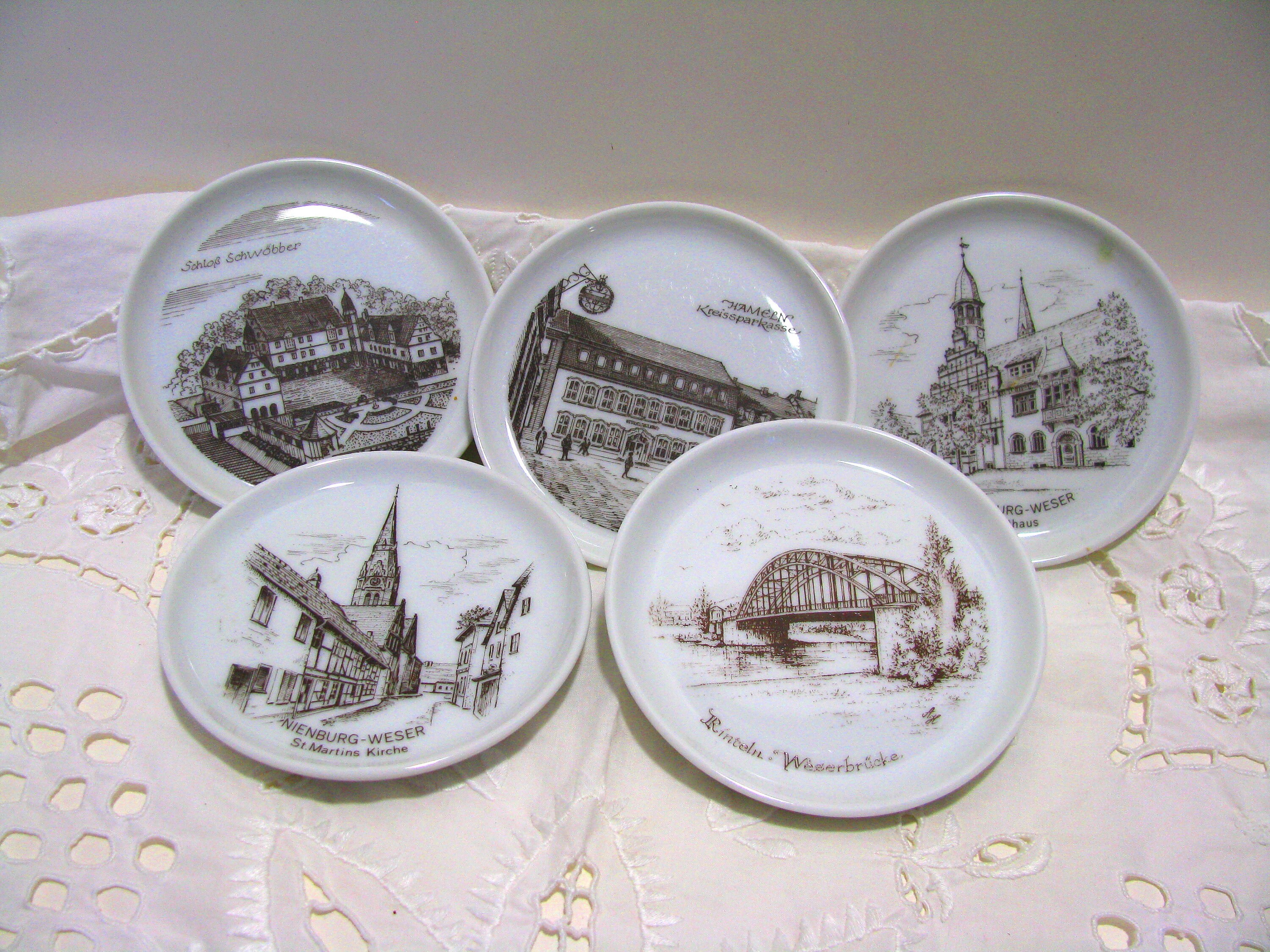 Vintage Furstenberg Mini German Plates/german Souvenir Plates - Etsy